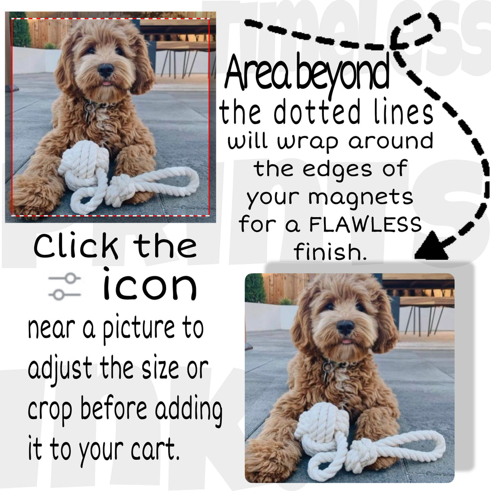 1 Photo magnet square 2x2" with professional photo paper | Timeless Prints ink. – Timeless ...